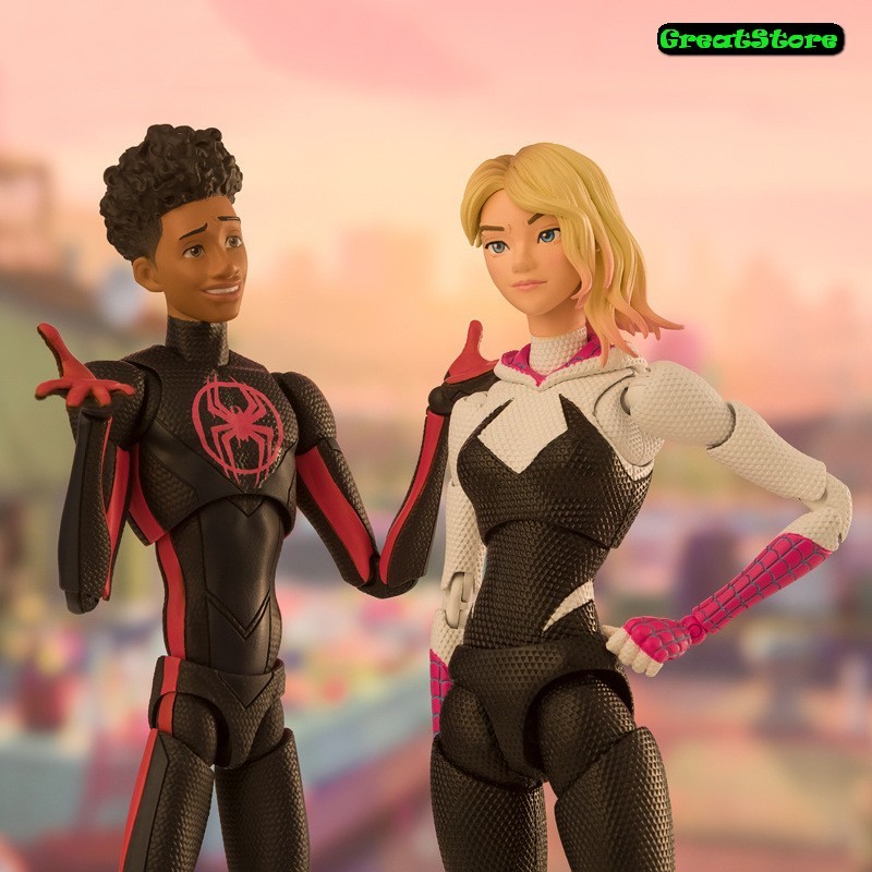 [ Sẵn ] Mô hình Marvel Spider Man Miles Morales Spider Gwen Sentinel SV ...