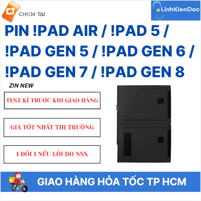 Pin !Pad Air / !Pad 5 / !Pad gen 5 / !Pad gen 6 / !Pad gen 7 / !Pad gen 8 zin new | Shopee Việt Nam