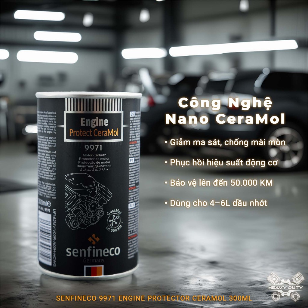 Phụ Gia Nhớt Nano Phủ Gốm Senfineco 9971 - Phục Hồi & Bảo Vệ Động Cơ ...