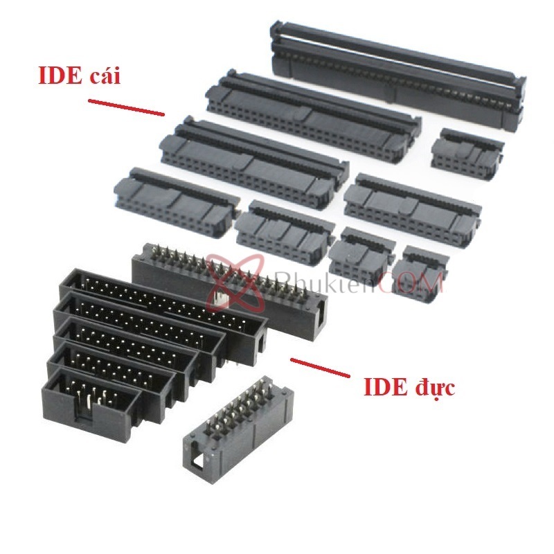 Đầu Bấm Cáp IDE 6P 8P 10P 12P 14P 16P 18P 20P 24P 30P 34P 40P 50P 60P NEXTRON IDC 2.54MM chân ...