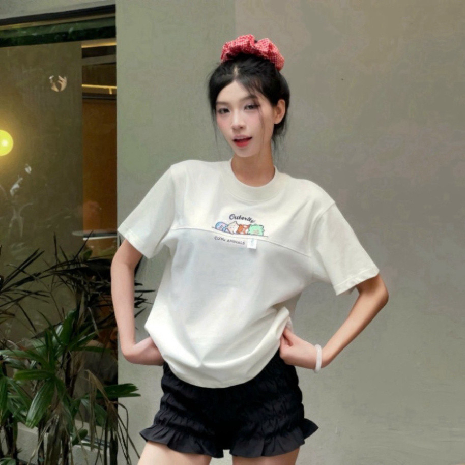 Áo Thun Baby Tee Outerity Animals / Unisex Local Brand 2024 | Shopee Việt Nam