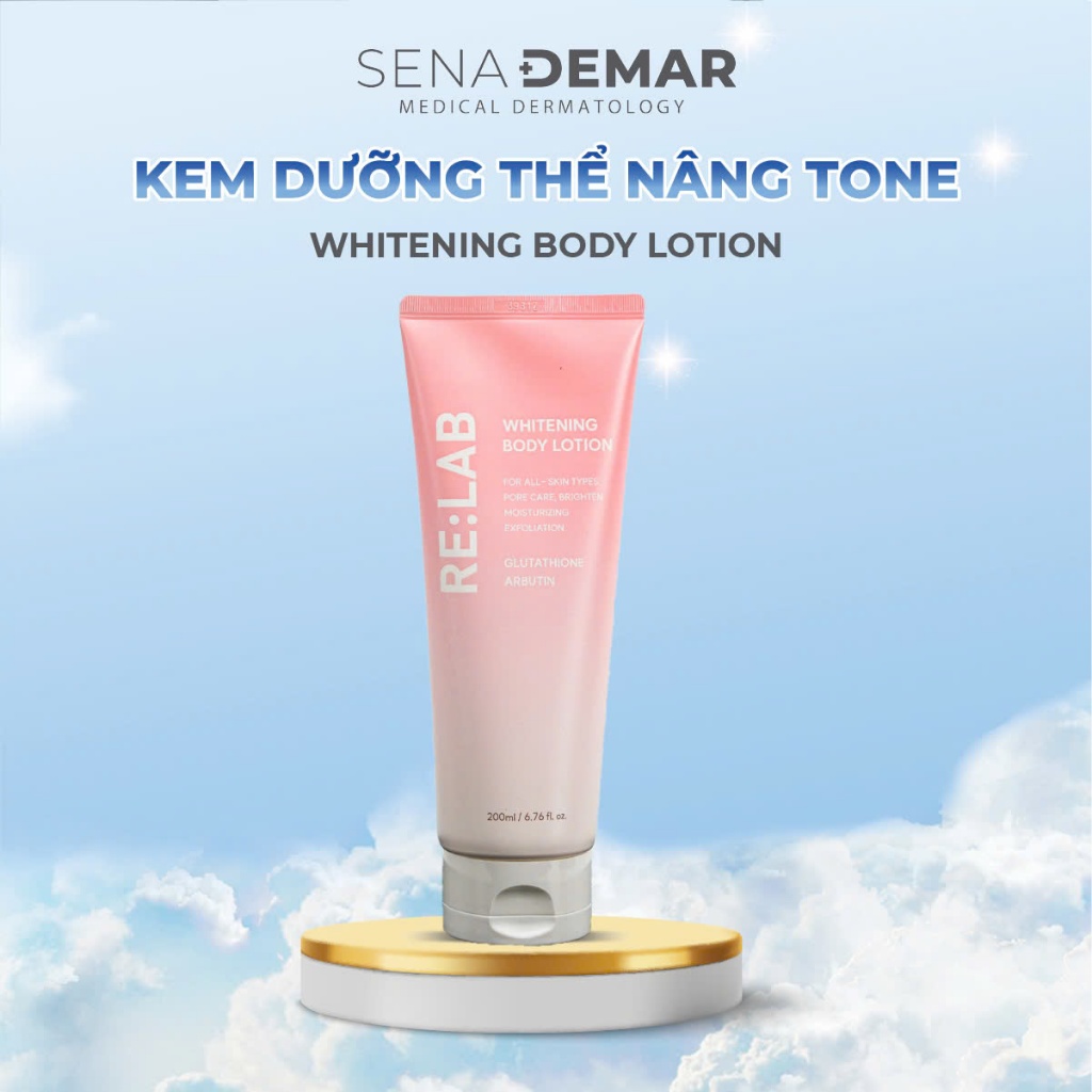 Kem Trắng Da Body RELAB nâng tone trắng da 200ml Hàn Quốc. | Shopee ...