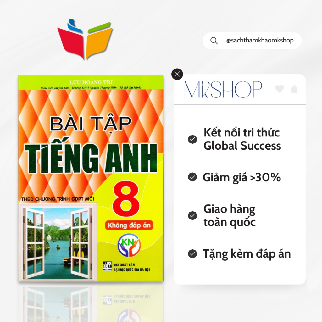 Sách - Bài tập tiếng anh 8 - Global Success - Kết nối tri thức (Tặng kèm đáp án bản file ...