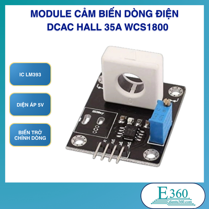 Module Cảm Biến Dòng Điện DC/AC Hall 35A WCS1800 | Shopee Việt Nam