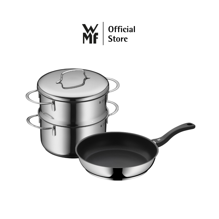[Combo] Nồi Hấp WMF 16cm + Chảo Chống Dính WMF Devil 20cm, Đáy Từ 3 Lớp Dùng Được Với Bếp Từ ...
