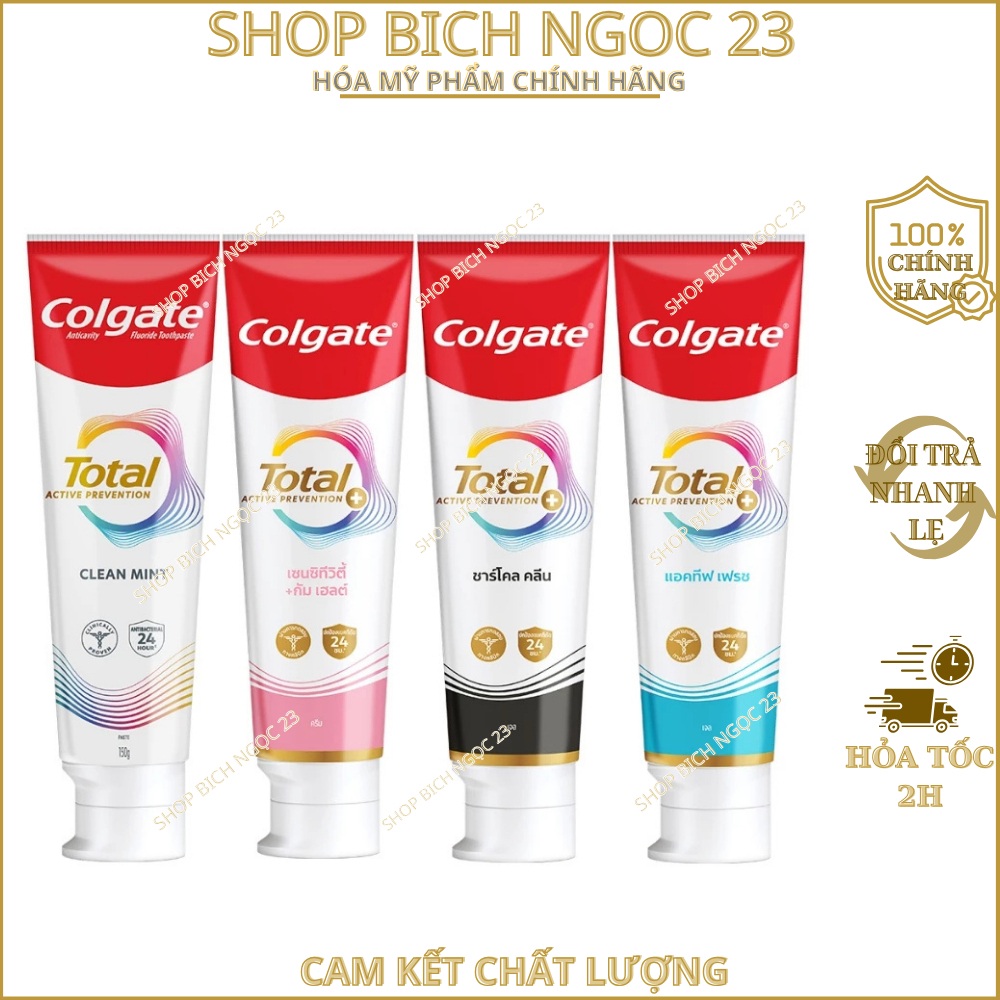 Kem đánh răng Colgate Total giảm chảy máu nướu, bảo vệ toàn diện 12 giờ ...