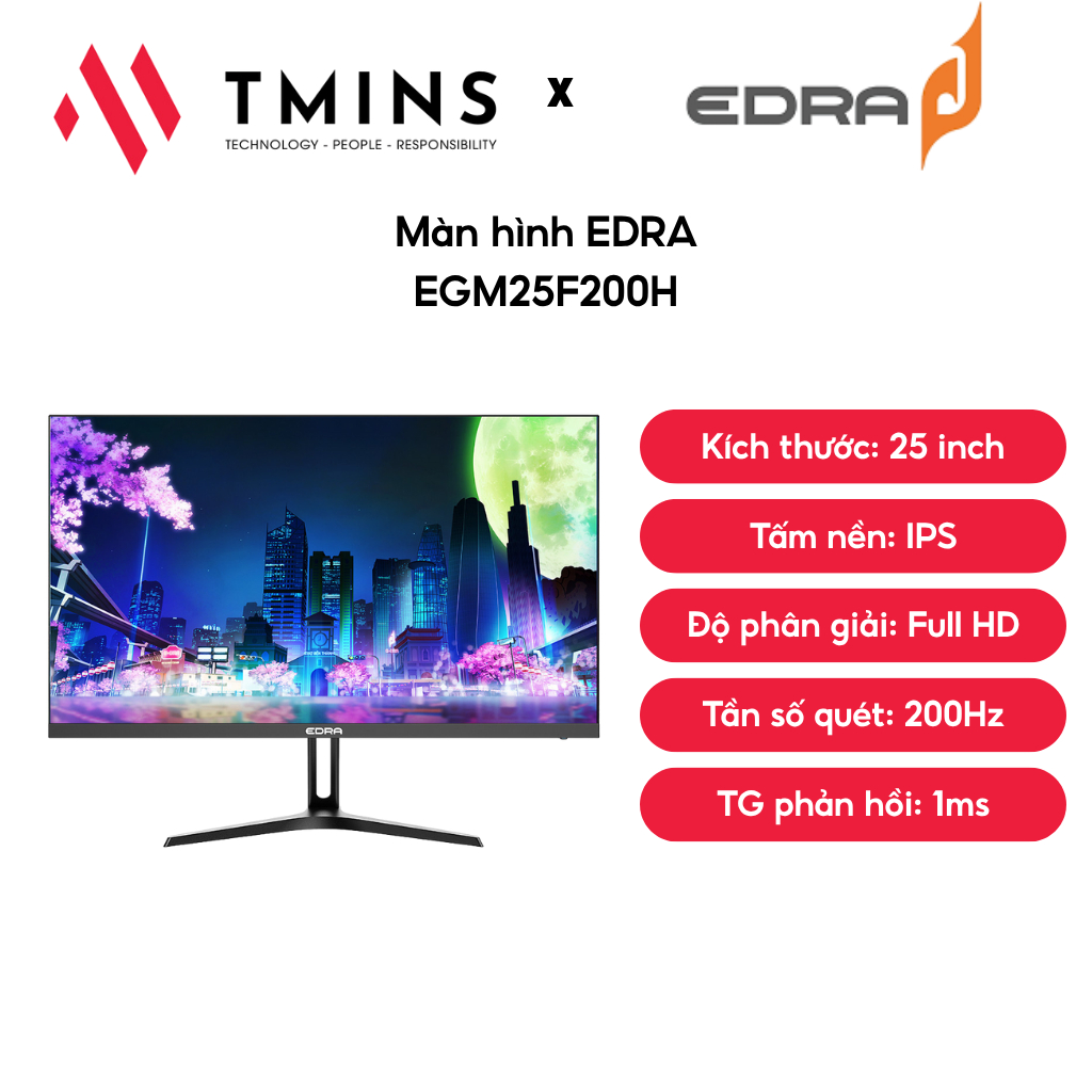 Màn hình EDRA EGM25F200H (25inch/IPS/FHD/200Hz/1ms) - Hàng chính hãng ...