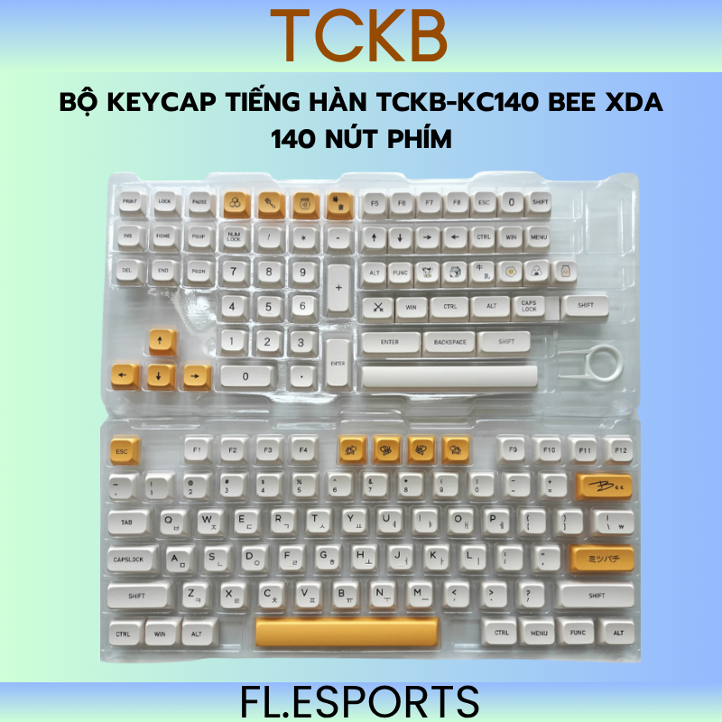 Bộ keycap tiếng Hàn TCKB-KC140 Bee XDA - 140 nút phím | Shopee Việt Nam
