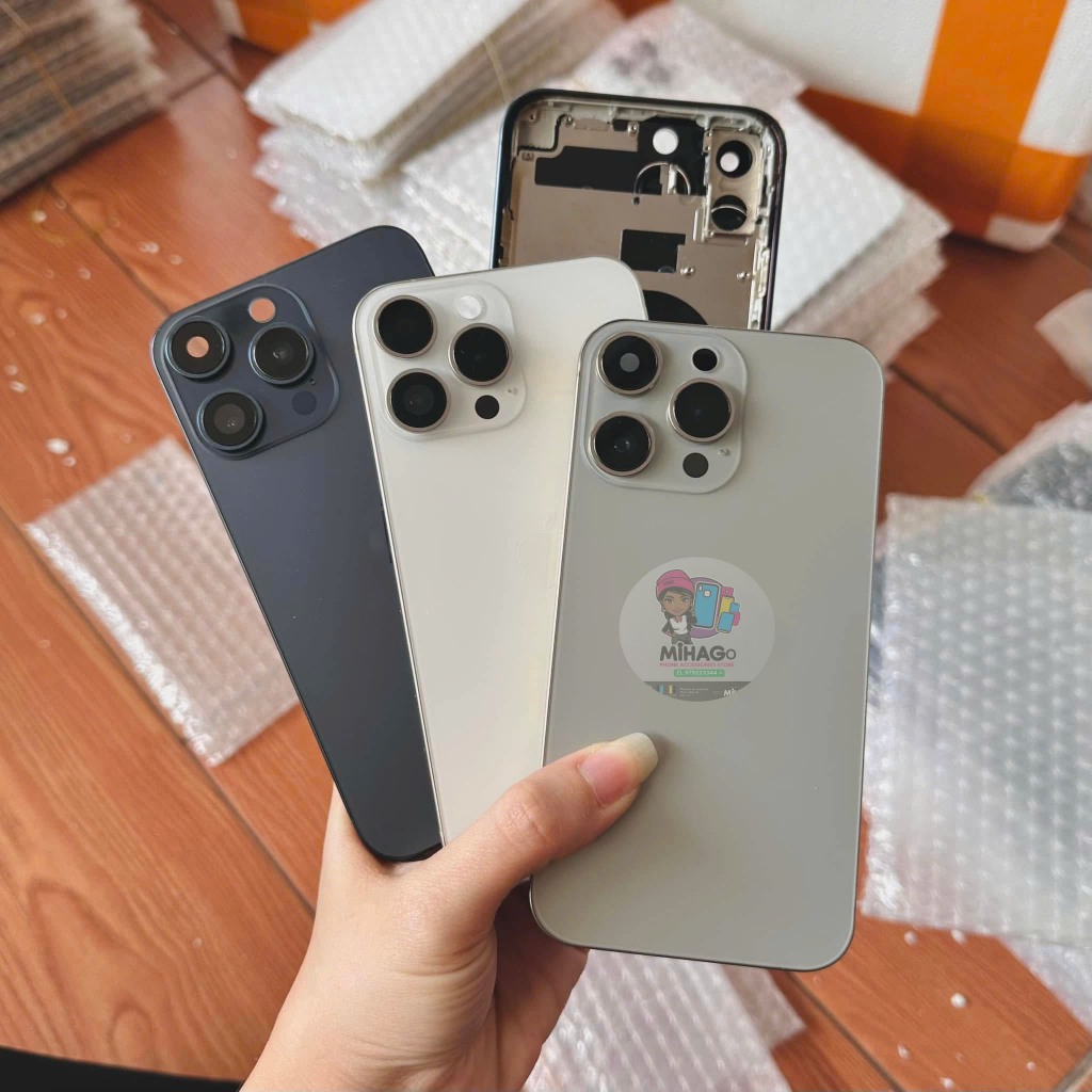 Khung sườn - Vỏ X/XS/XSMAX độ lên 15pro/16pro cam to tặng kèm bộ nút ...