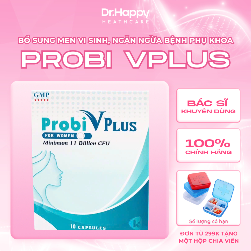 [CHE TÊN] Viên uống phụ khoa 11 chủng PROBI VPLUS - Bổ sung Men vi sinh ...