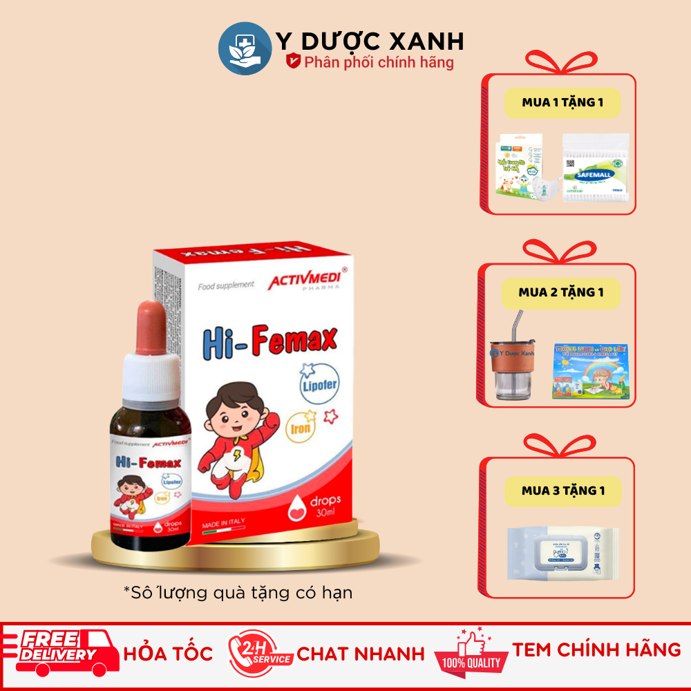 Mua [Chính Hãng] Hi-Femax,30ml, hỗ trợ bổ sung sắt cho bé từ 0 tháng ...