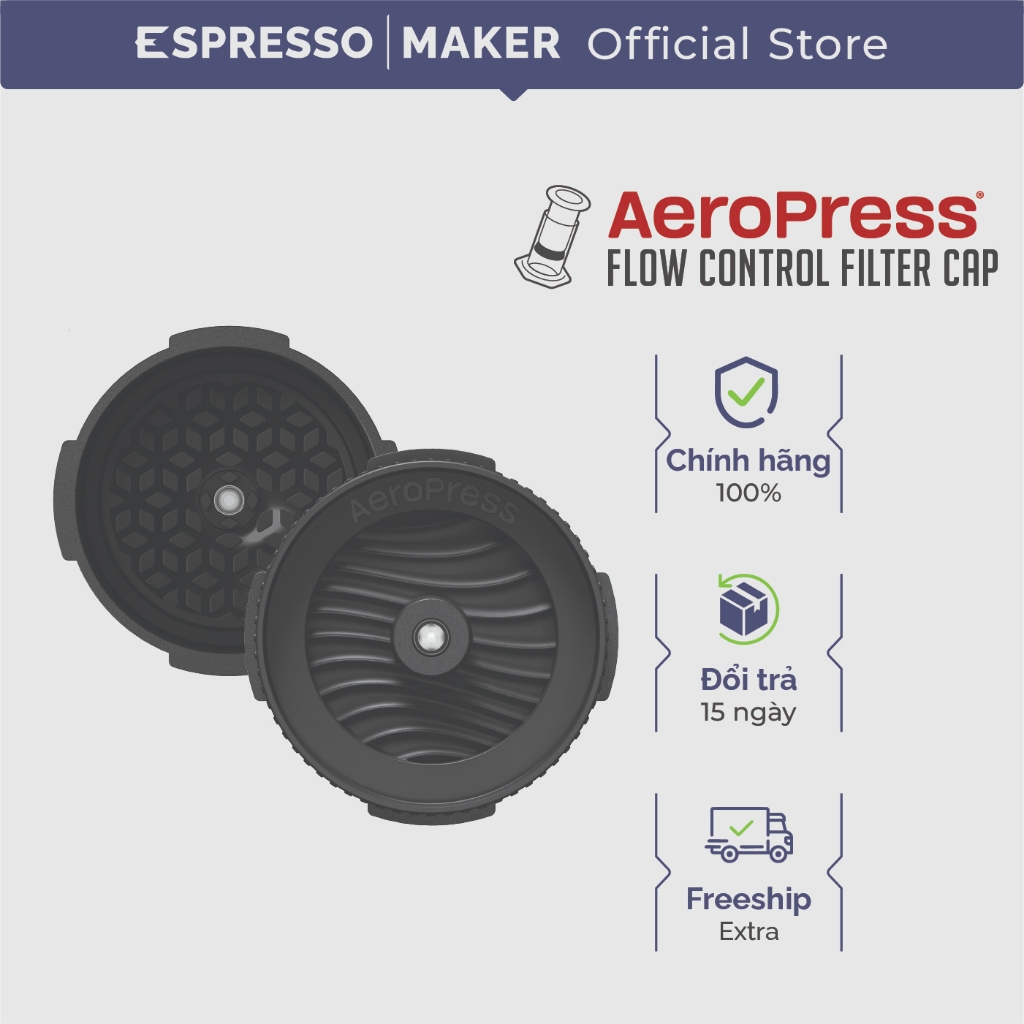 Phụ kiện nắp lọc tăng áp AeroPress - Flow Control Filter Cap | Shopee ...