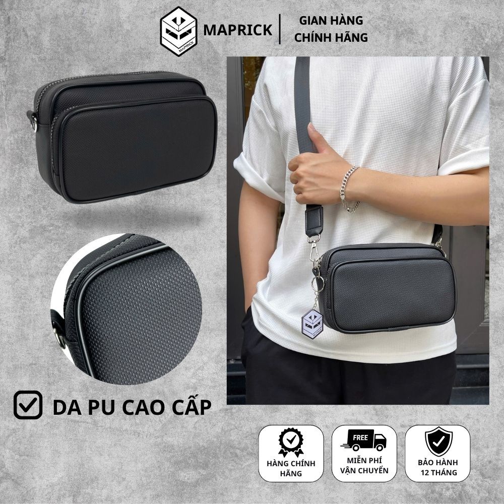 [Giá mở bán] Maprick Túi Đeo Chéo Nam Da PU Cao Cấp Chống Nước, Kích ...