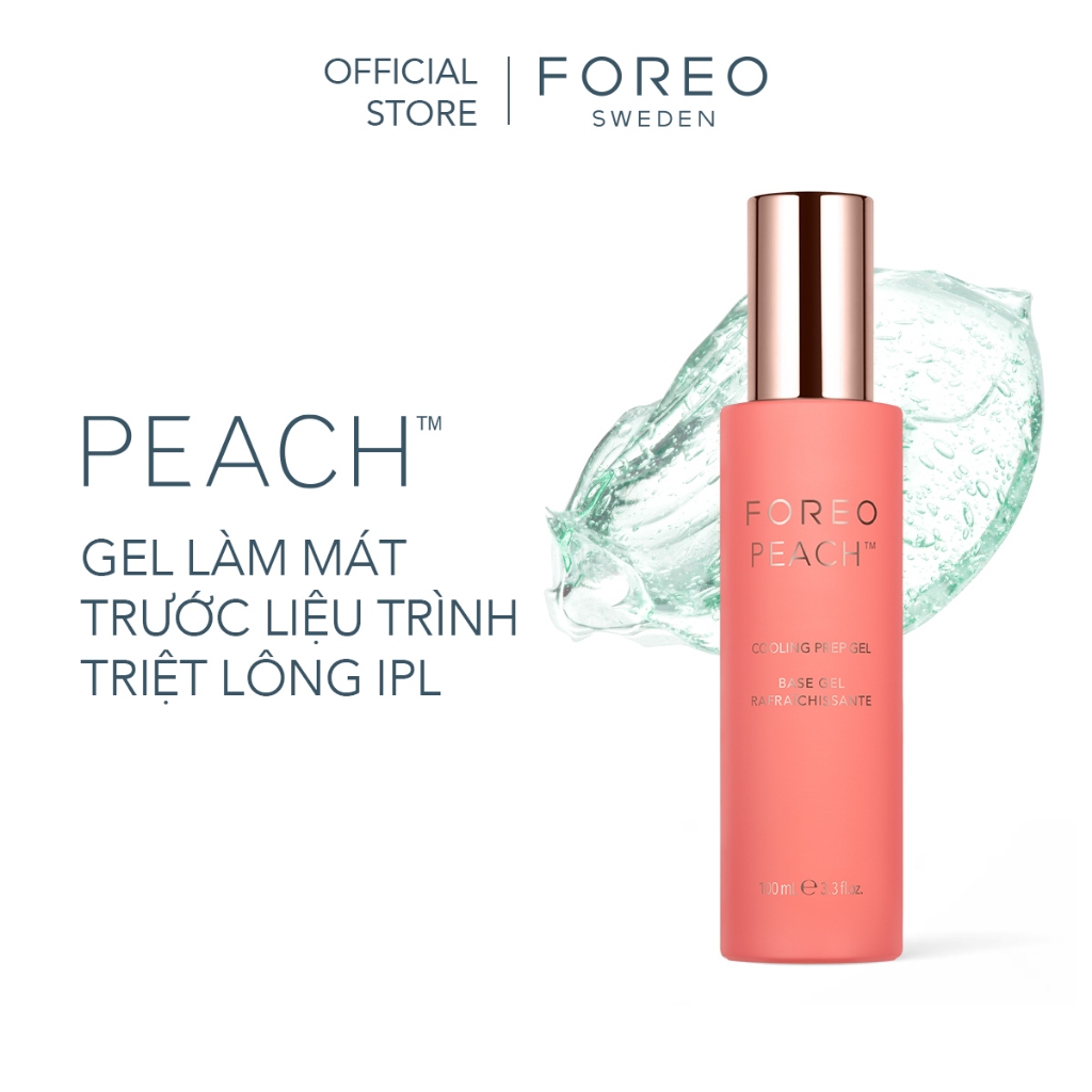 Gel lạnh FOREO PEACH Cooling Prep dưỡng ẩm và làm dịu làn da 100ml Hỗ ...