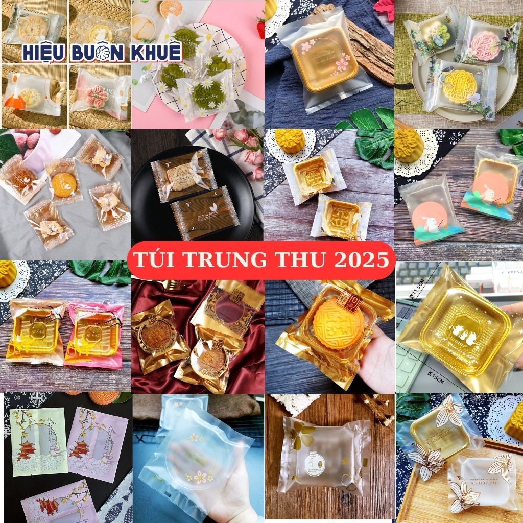50 Túi Bánh Trung Thu Đủ Màu, Đủ Size 50g-75g-100g-150g-200g-250g, Hoạ Tiết Đẹp Lạ [Mẫu Mới 2025 ...