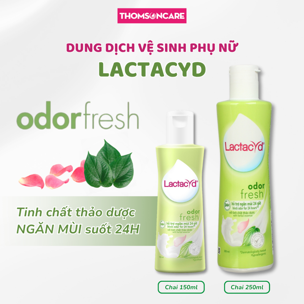 Dung dịch vệ sinh phụ nữ trầu không, Lactacyd Odor Fresh - Mẫu mới ddvs ...