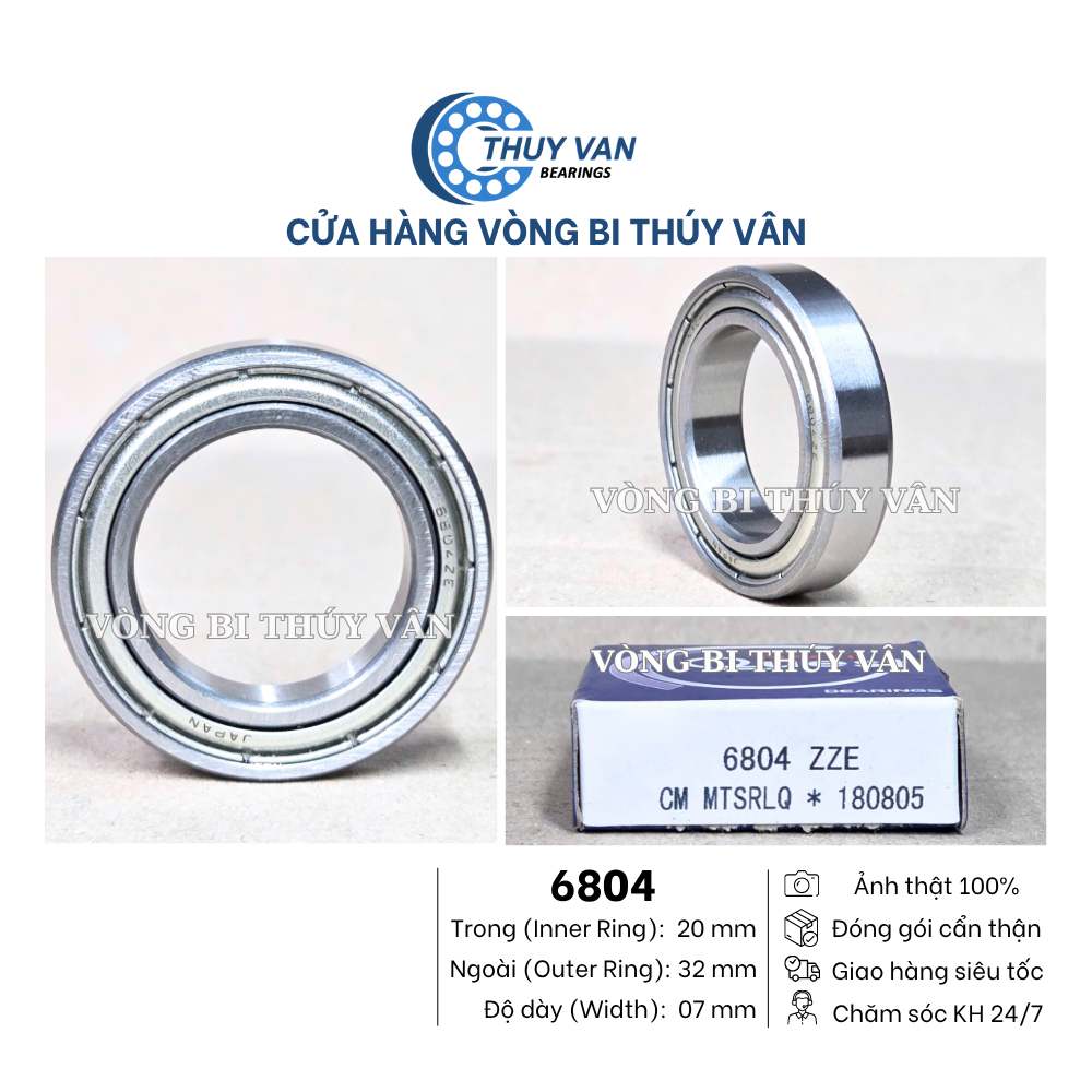 Vòng bi bạc đạn cầu hạt tròn mỏng 6804 (NA) | Shopee Việt Nam