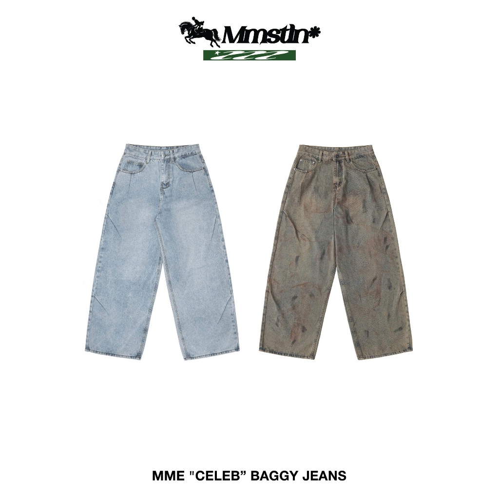 Quần Jeans MME “CELEB” form Baggy Premium Denim | Shopee Việt Nam