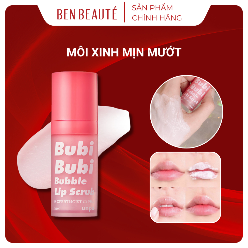 Tẩy Tế Bào Chết Môi Dạng Sủi Bọt Unpa Bubi Bubi Bubble Lip Scrub 10ml ...