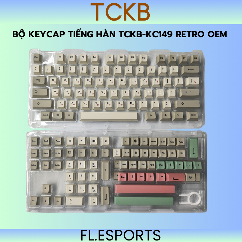 Bộ keycap tiếng Hàn TCKB-KC149 Retro OEM - 149 nút phím | Shopee Việt Nam