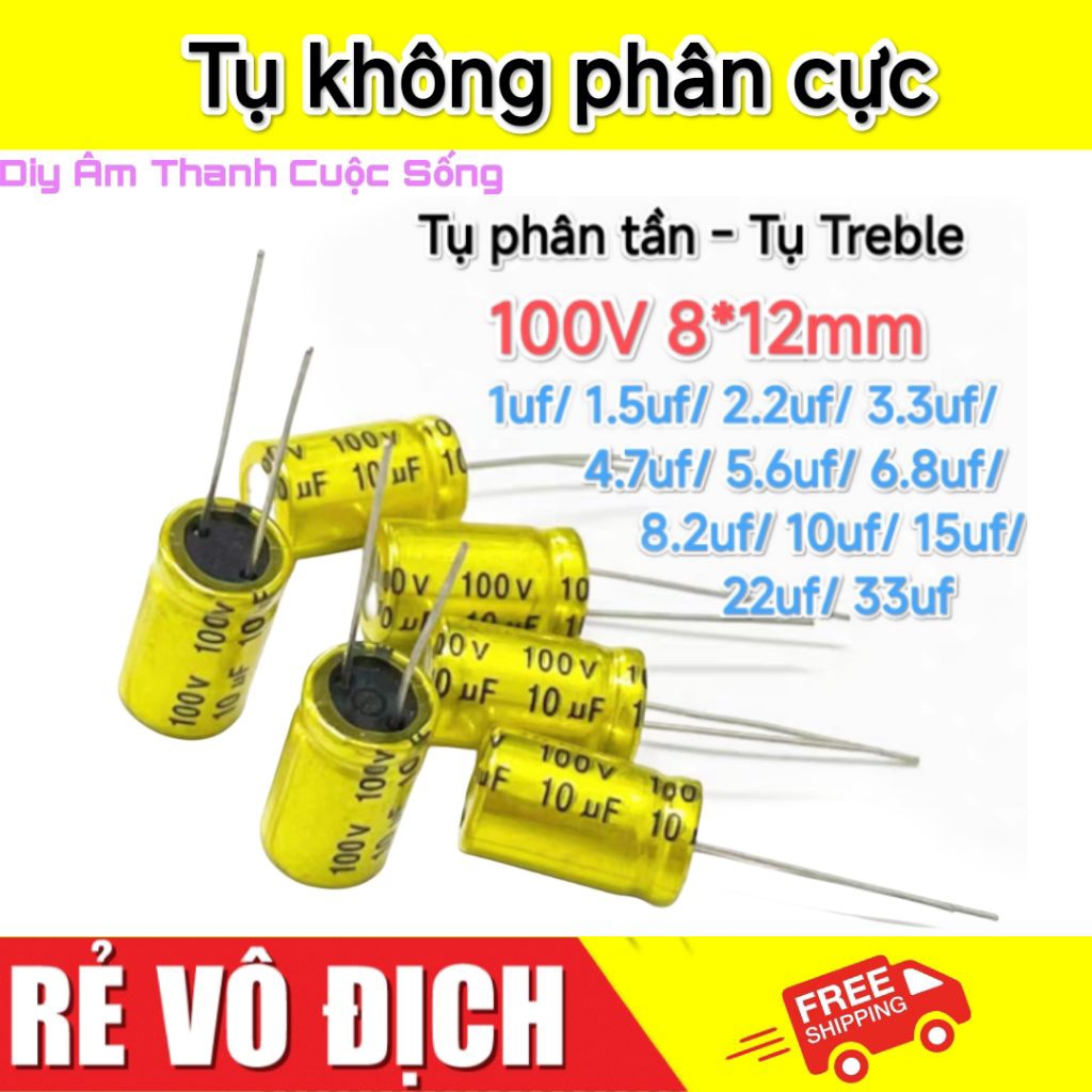 (Giá 5 Cái) Tụ không phân cực ELNA Tụ Treble 8*12mm 100V Diy - | Shopee Việt Nam