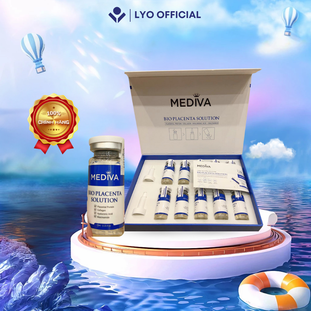 Combo 10 Lọ Tế Bào Gốc MEDIVA BIO PLACENTA SOLUTION 10ml, Collagen ...