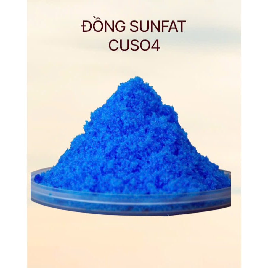 Đồng nuôi tinh thể - Tinh thể Đồng (II) Sulfate (CuSO4) - Sản phẩm 100gr chất lượng cao ...