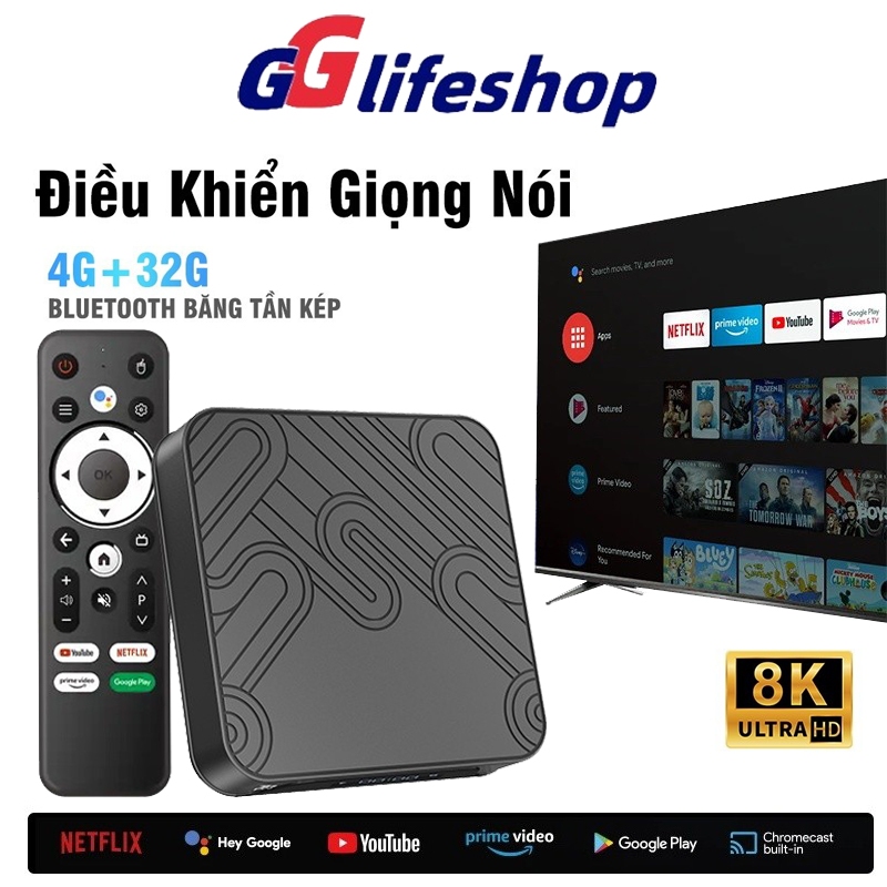 Android Tivi Box Z8 pro H618 Dual Wifi, 2GB+16GB/4GB+32GB kèm khiển ...