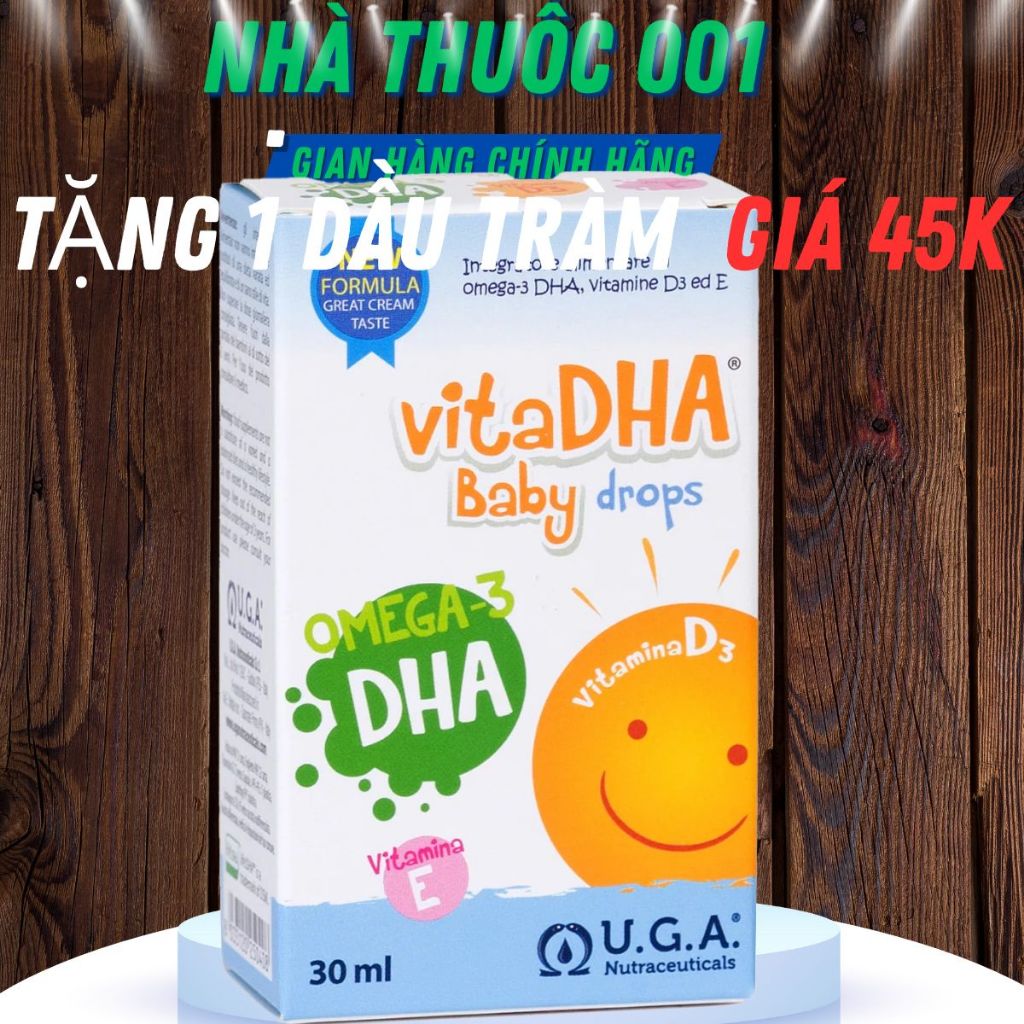 VitaDHA Baby Drops 30ml – Bổ sung DHA & Vitamin D3 cho bé, hỗ trợ phát ...
