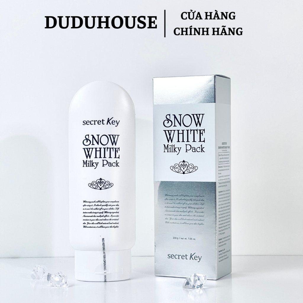 Kem Ủ Trắng Secret Key Snow White Milky Pack 200g Duduhouse | Shopee ...