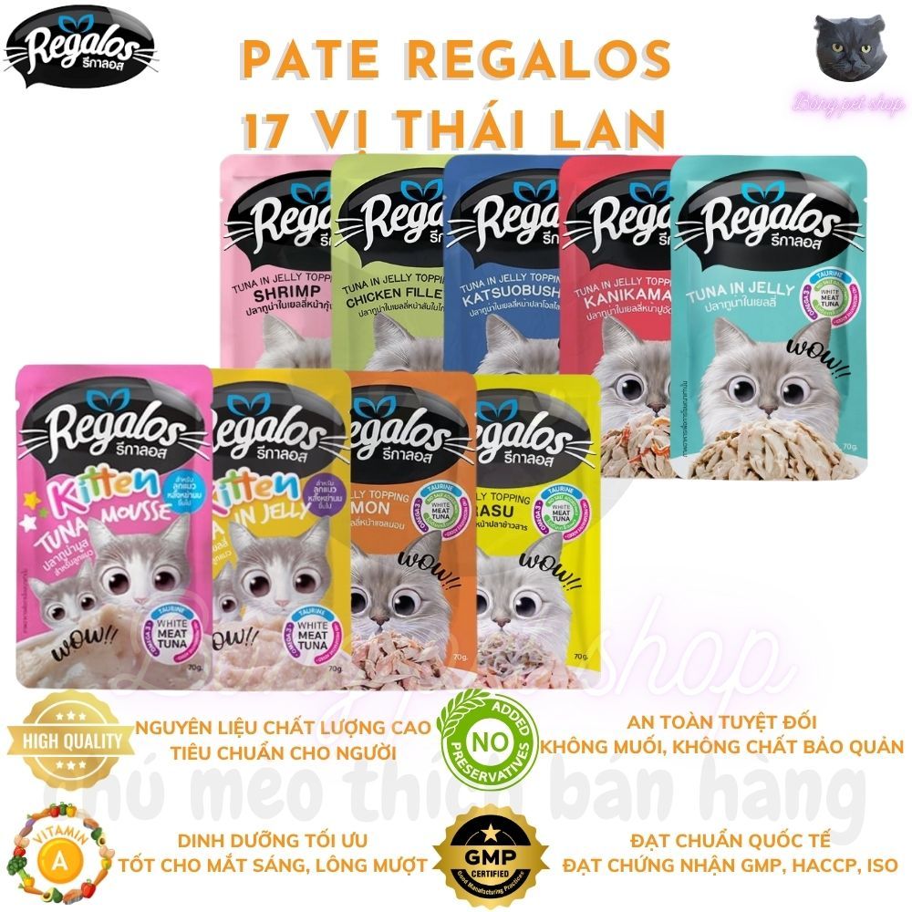 [HÀNG CÔNG TY] Pate Mèo Regalos Chính Hãng – Tốt Cho Lông, Tim Mạch ...