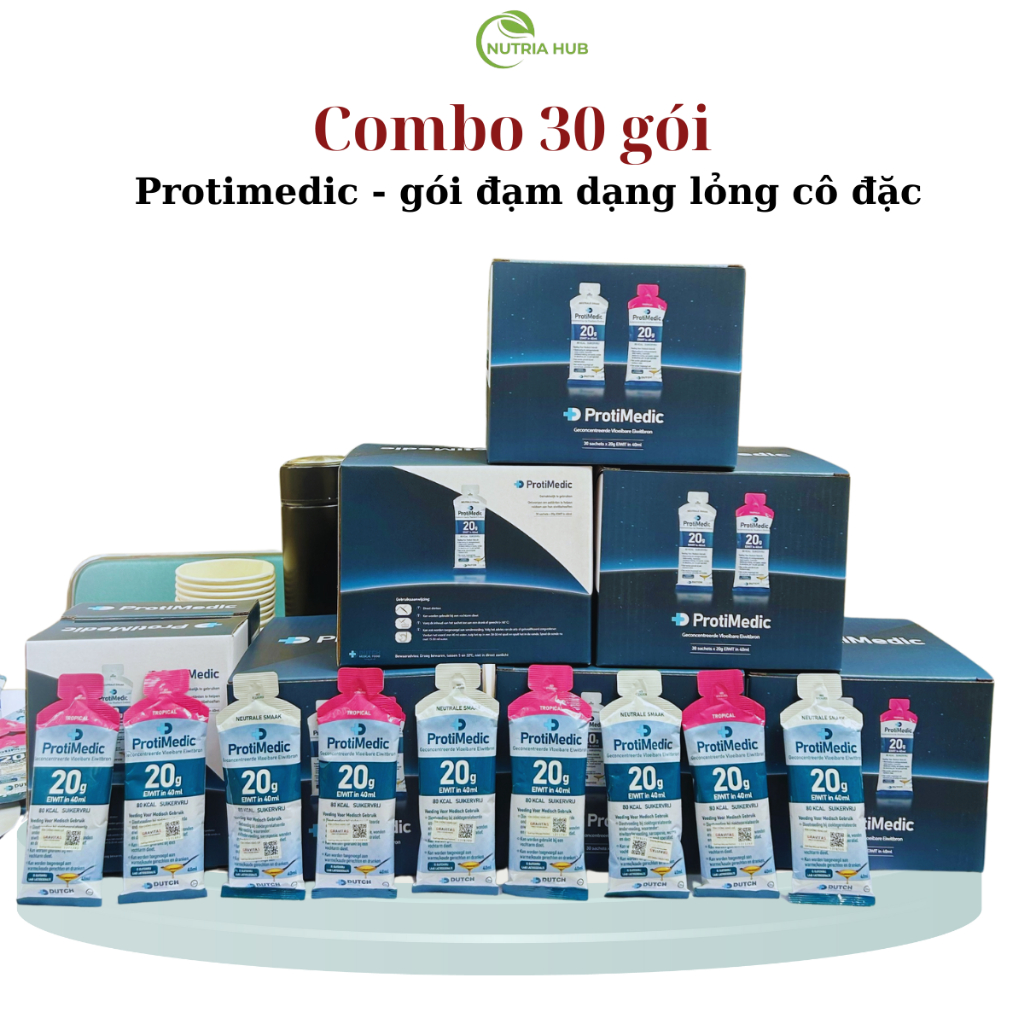 Combo 30 Gói Protimedic 20G Vị Nhiệt Đới – Trung tính Thực Phẩm Bổ Sung ...