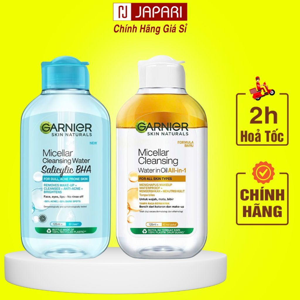 Nước Tẩy Trang Garnier Miceller Mini 50ml/125ml - Tẩy Trang Cho Da Dầu ...