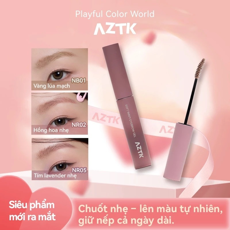 Mascara lông mày AZTK Cloud Dye Chuốt lông mày AZTK đổi màu định hình ...