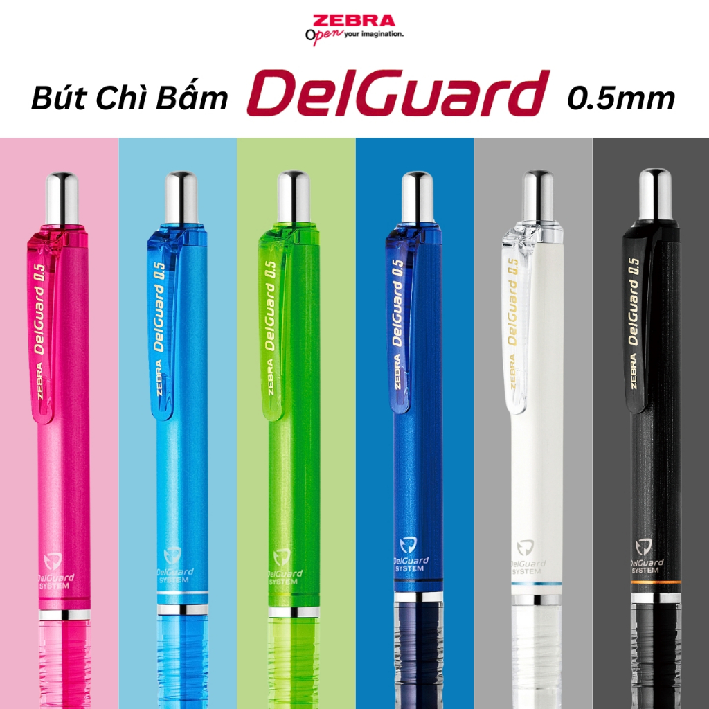 Bút Chì Bấm Không Gãy Ruột Zebra Delguard 0.5mm Zebra Pen - Cao Cấp ...