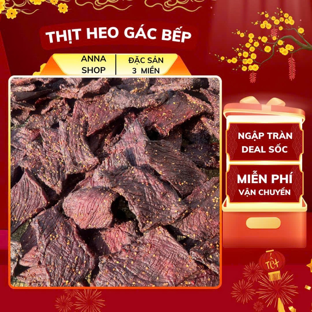 Thịt Heo Gác Bếp, Thịt Lợn Bản Gác Bếp Loại 1 Kg Sấy Chuẩn Tây Bắc ...