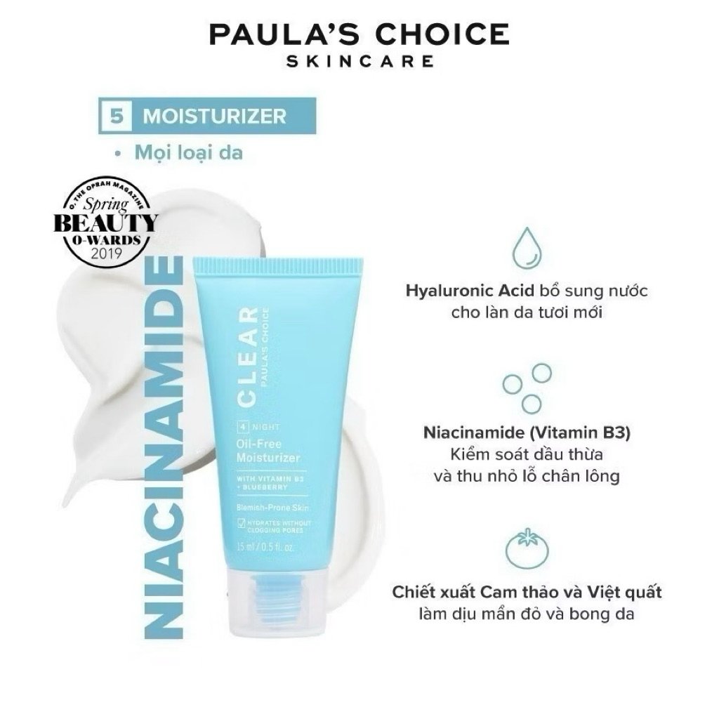[Paula’s Choice] Kem dưỡng ẩm dịu nhẹ không chứa dầu dành cho da mụn ...