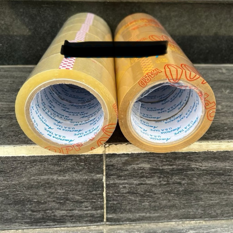 [ Hỏa tốc HCM ] Băng keo trong, đục 100 yard 1 kg lõi mỏng 4mm 1 cây 6 cuộn | Shopee Việt Nam