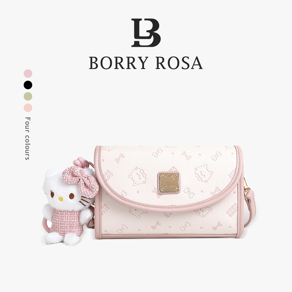 BORRY ROSA Túi đeo vai màu hồng túi xách tay Túi xách dễ thương màu ...