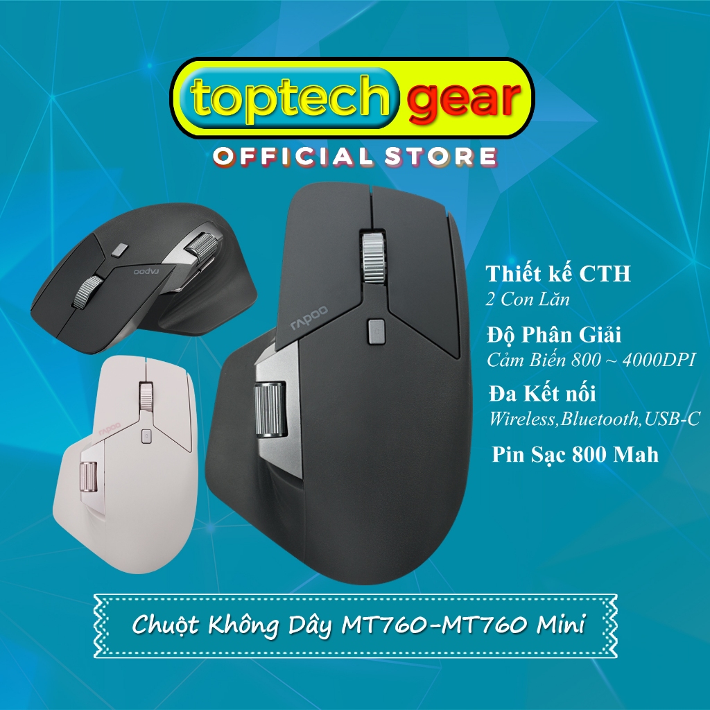 Chuột Không Dây Rapoo MT760 / MT760 Mini - New Chính Hãng BH 24 Tháng ...