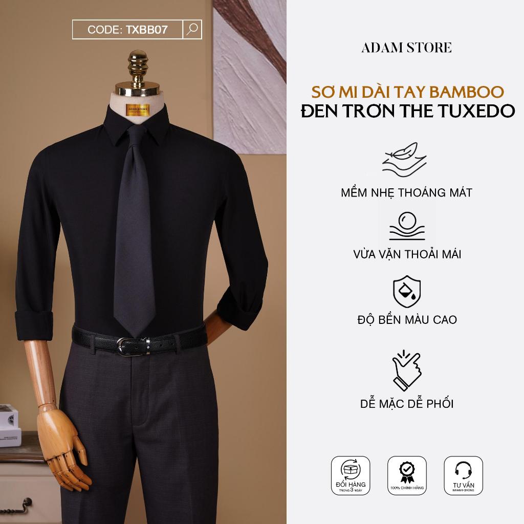 SƠ MI NAM ADAM STORE ĐEN TRON THE TUXEDO TXBB07 ĐƠN GIẢN DỄ PHỐI ...