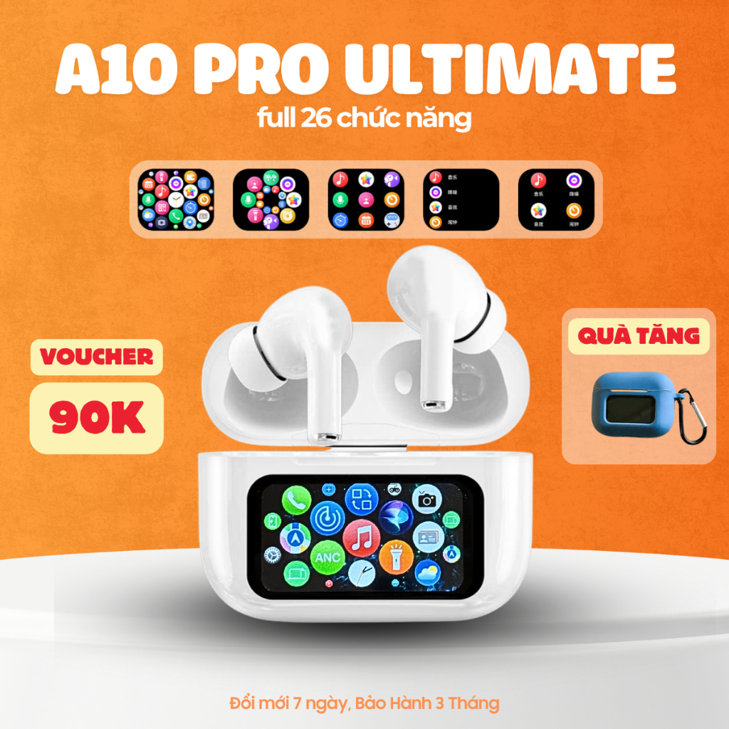 [ Tặng Ốp ] Tai Nghe A10 PRO Bản Ultimate 25 Chức Năng, Bản hoàn thiện ...