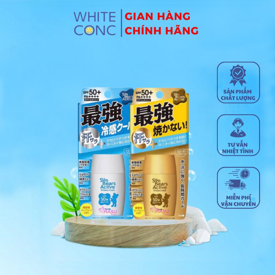Kem chống nắng Omi Sun Bears SPF 50+++ Nhật Bản | Shopee Việt Nam