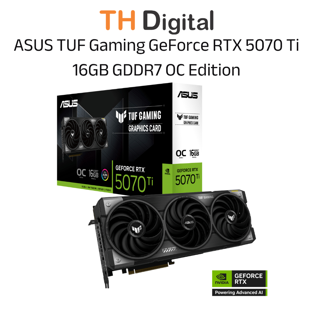 VGA ASUS TUF Gaming GeForce RTX 5070 Ti 16GB GDDR7 OC Edition TUF-RTX5070TI-O16G-GAMING Chính ...