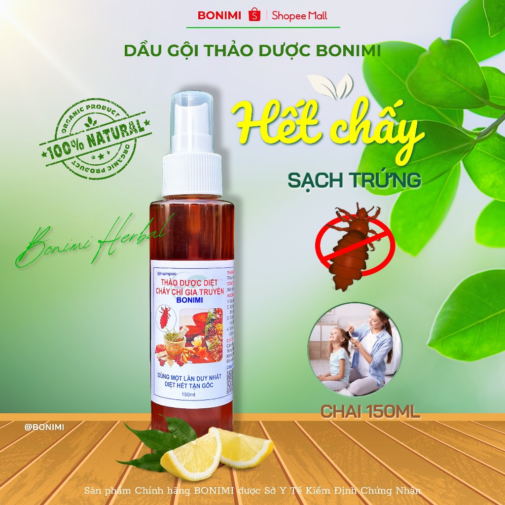 Chấy Chí Và Trứng. Dầu Gội Diệt Chấy Chí Bonimi 150ml. Ủ Chấy Bonimi ...