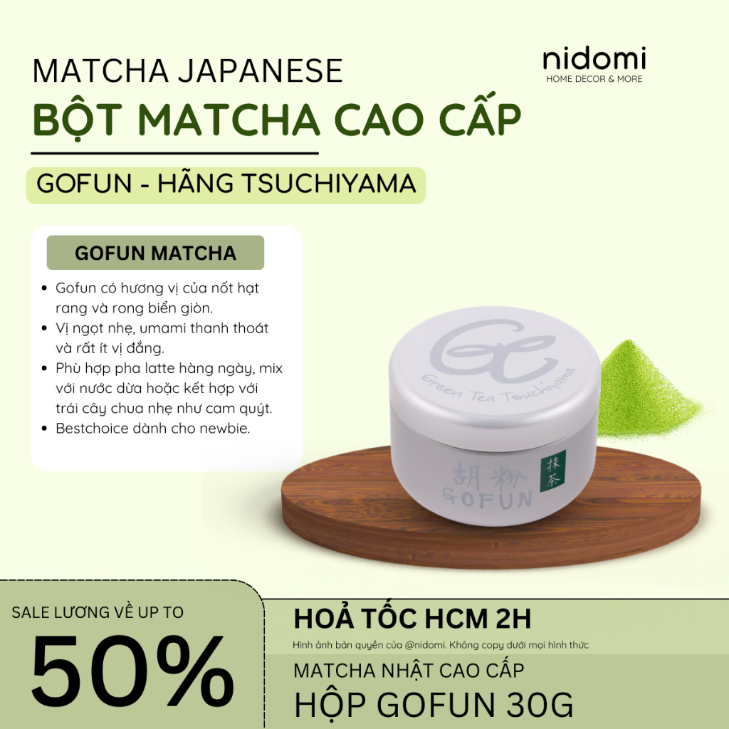 |nidomi| Tsuchiyama Matcha - Bột matcha Nhật cao cấp Gofun Tsuchiyama ...