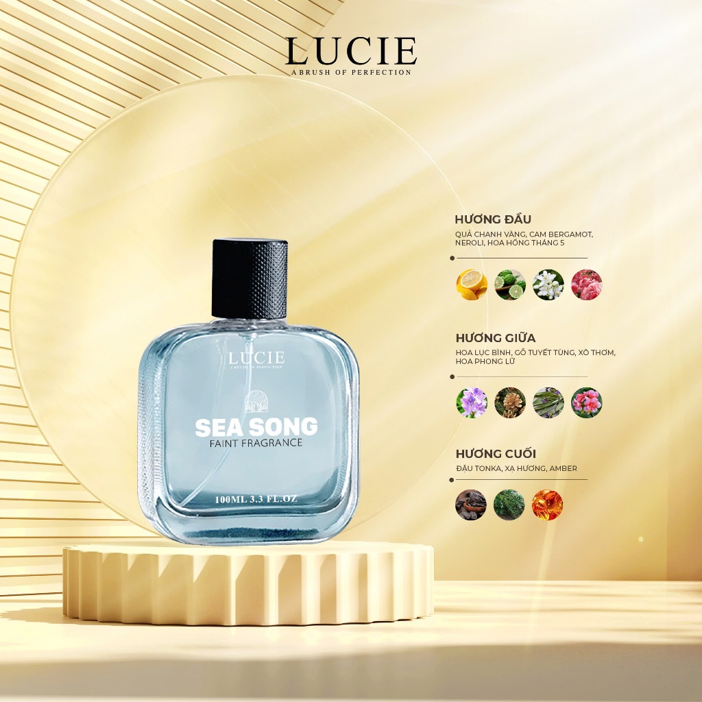 Nước hoa nam LUCIE Sea Song 100ml, hương thơm tươi mát, cuốn hút, nam ...