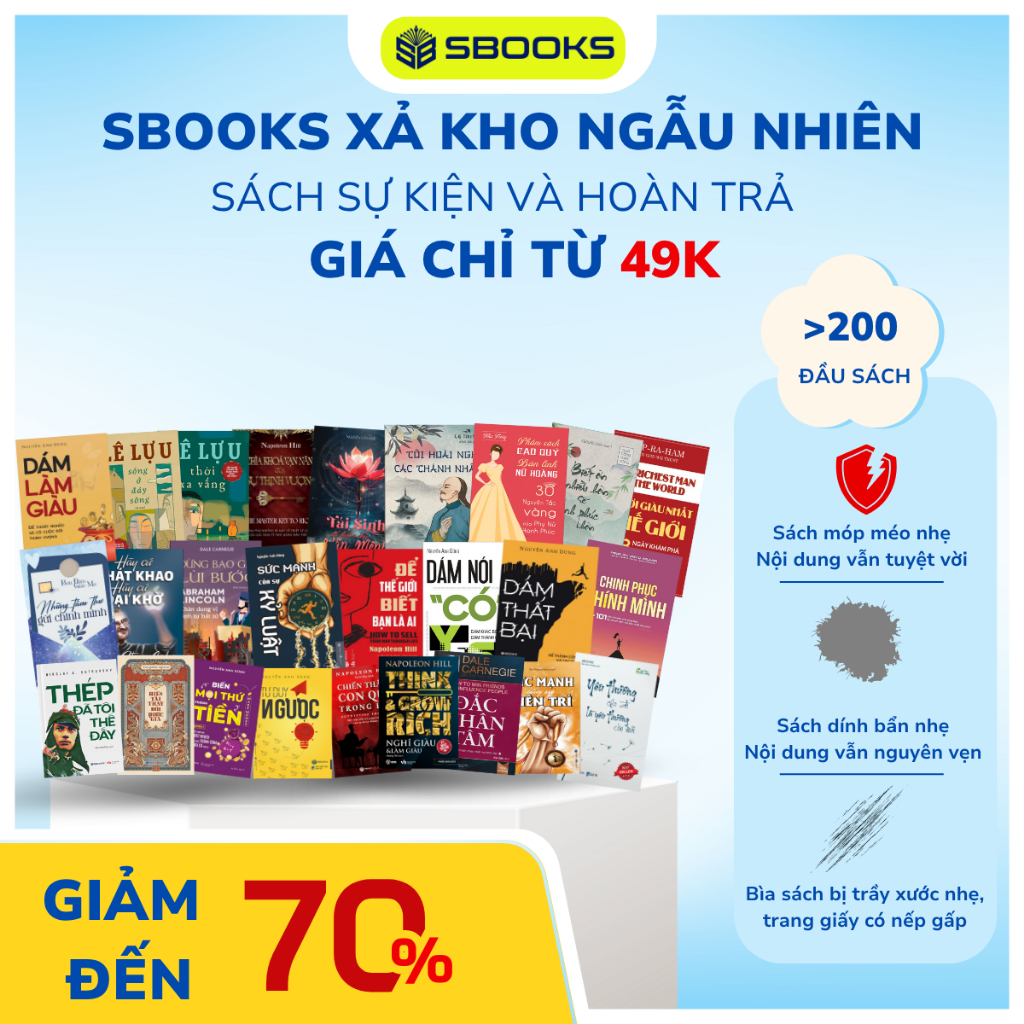 [SBOOKS XẢ KHO] SÁCH NGẪU NHIÊN 39K - 69K - 99K | Shopee Việt Nam