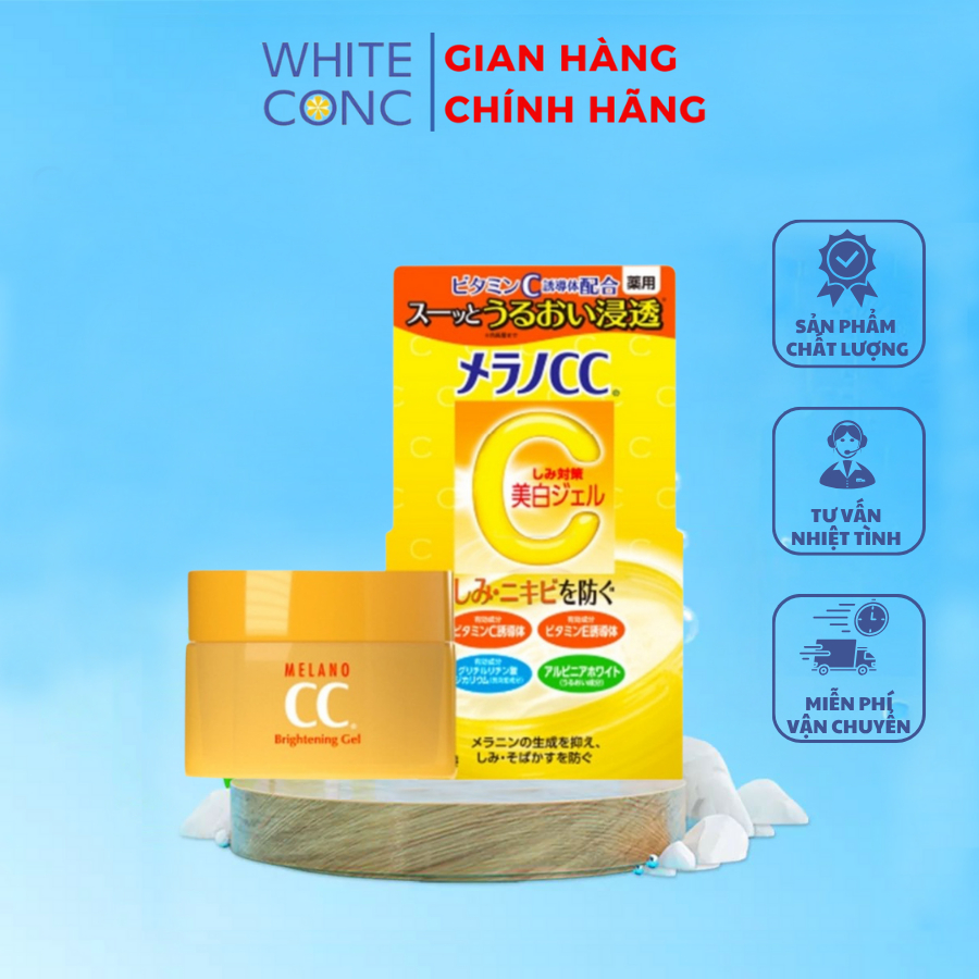 Kem dưỡng trắng dạng gel giúp cải thiện thâm sạm Melano CC Whitening ...