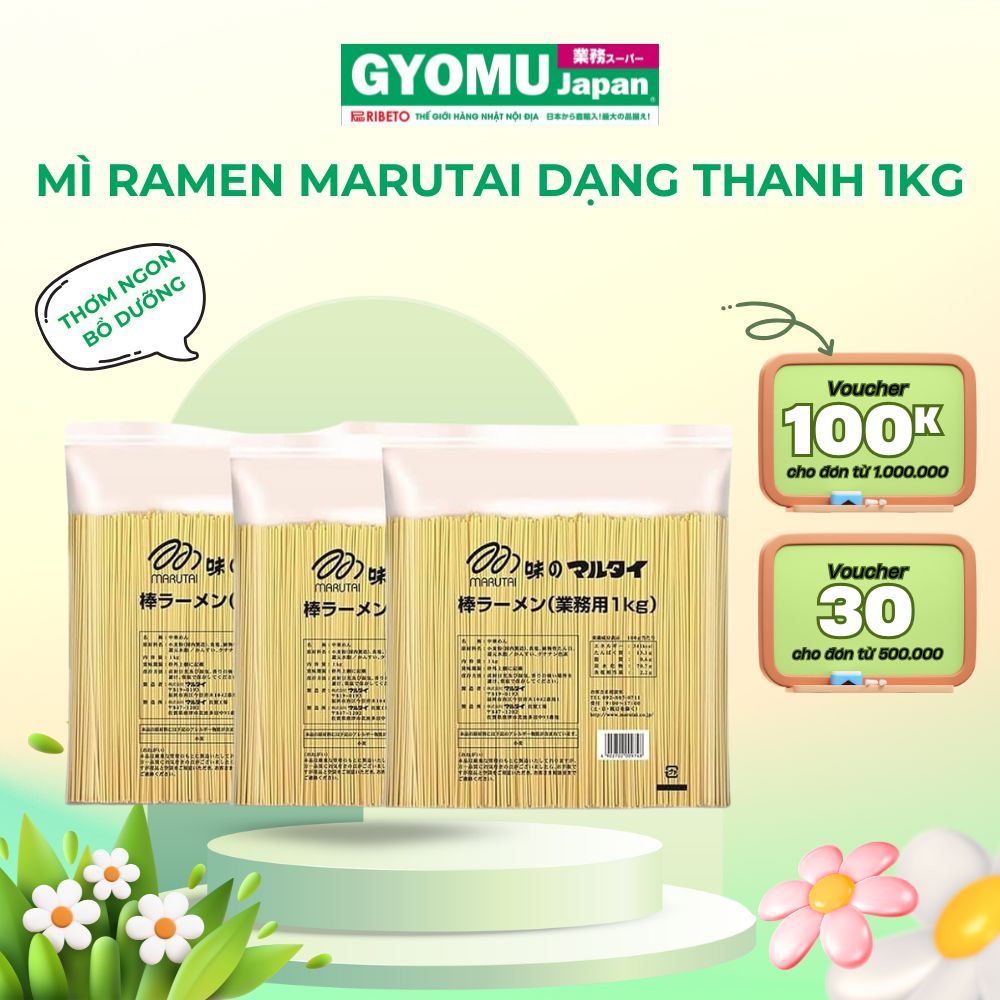 Mì ramen Marutai dạng thanh 1kg - GYOMU JAPAN | Shopee Việt Nam